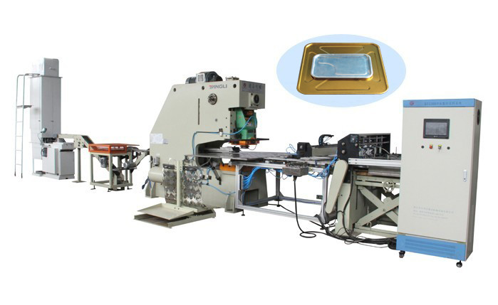 Single Channel Rectangular Bottom Lid Making Machine Production Line